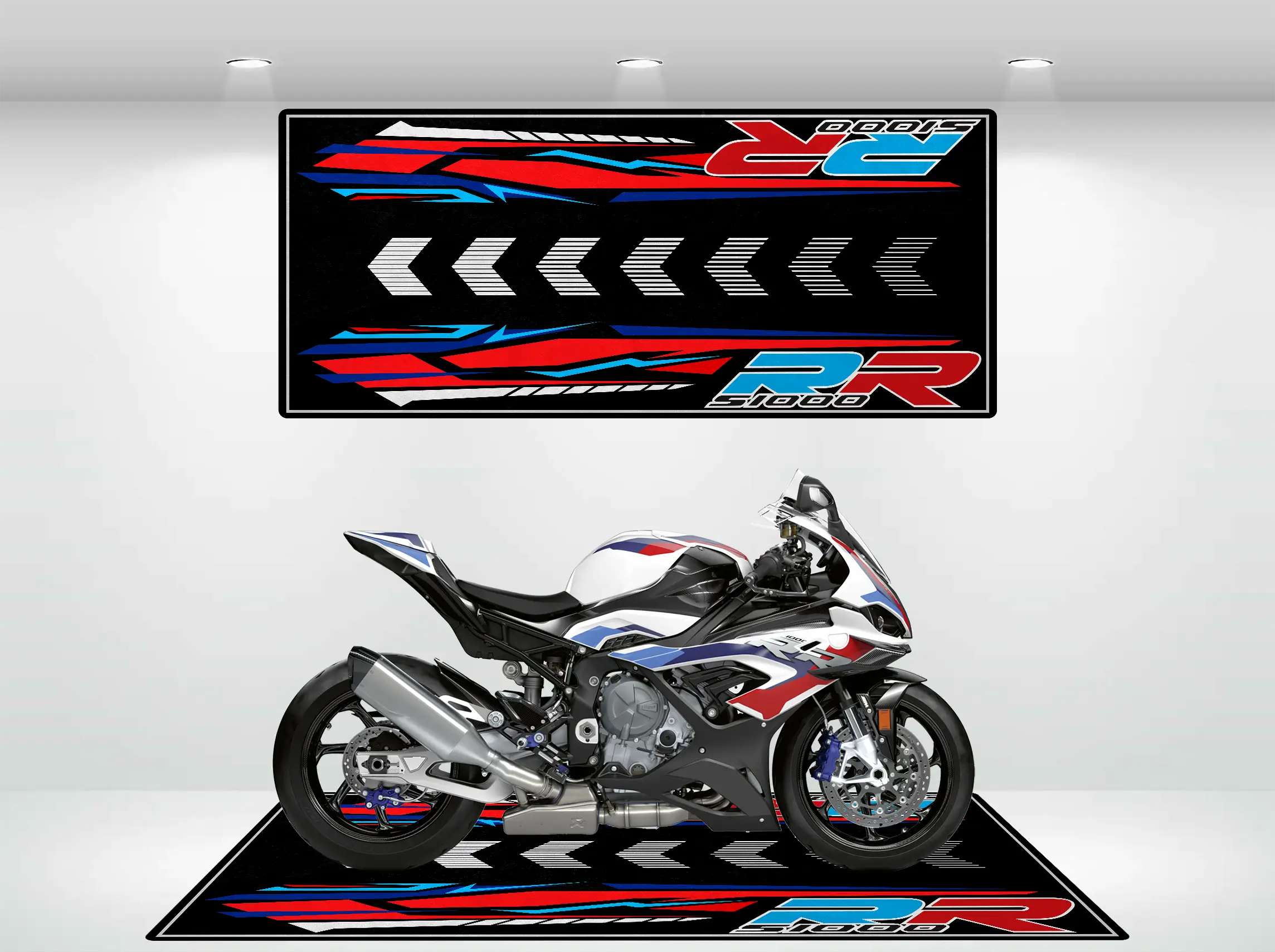 Motorcycle Mat Designed for S1000RR - Custom Garage Mat