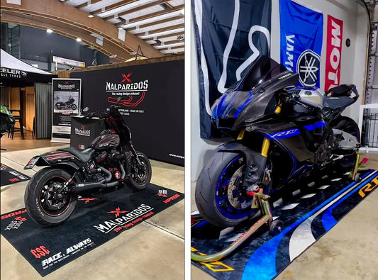 Custom Motorcycle Mat: Keep Your Garage Clean and Organized