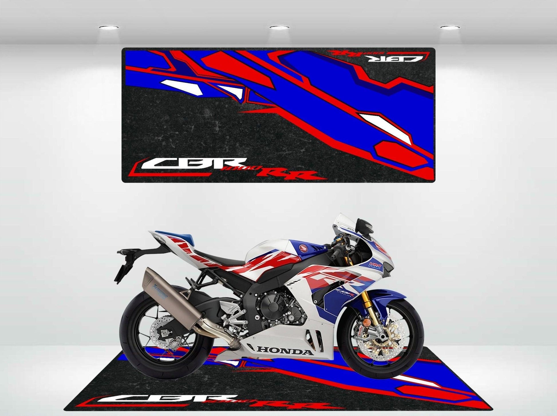 Designed Motorcycle Garage Pit Mat for Honda - Motorcycle Mat