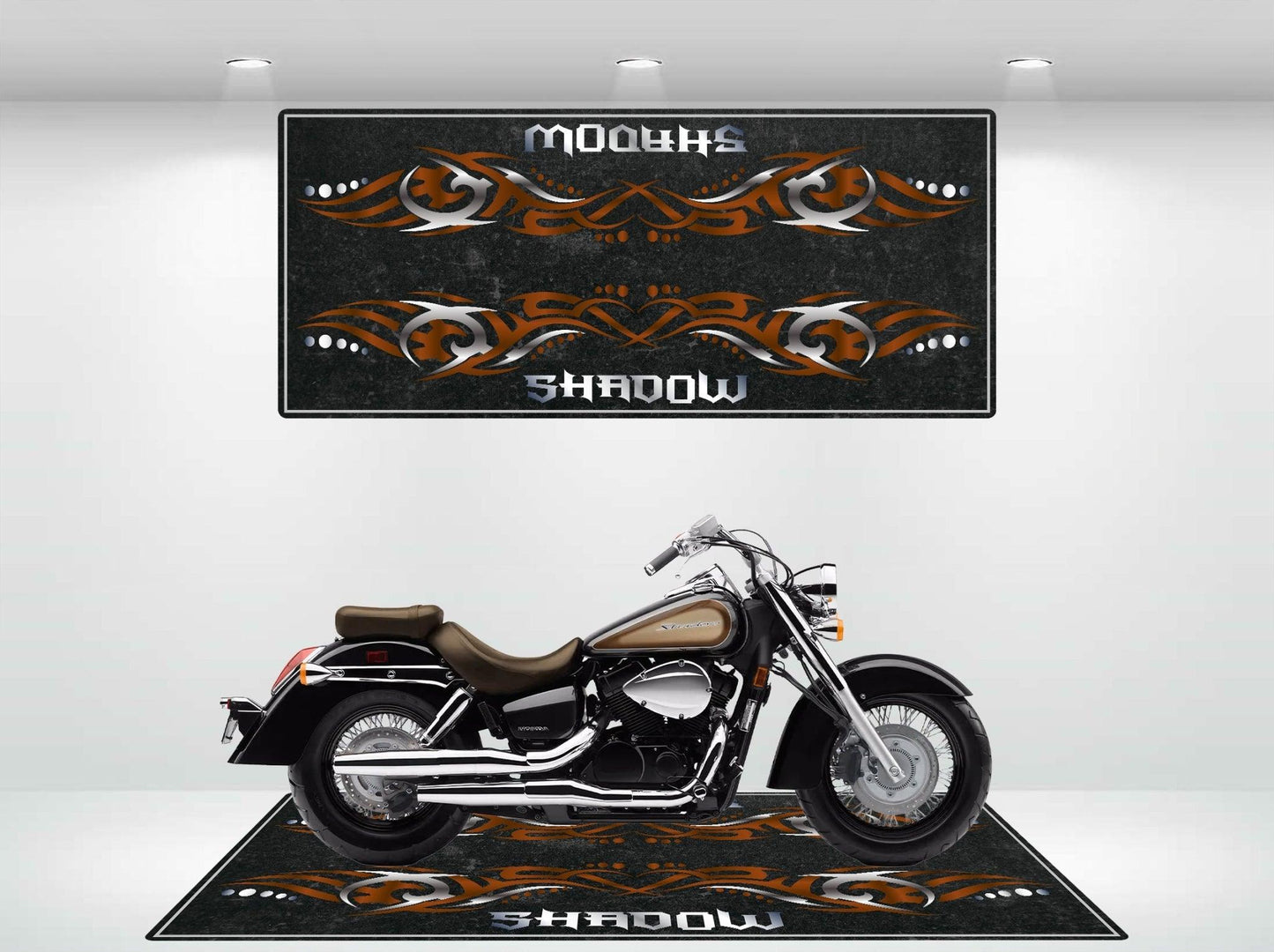 Designed Motorcycle Garage Pit Mat for Honda - Motorcycle Mat
